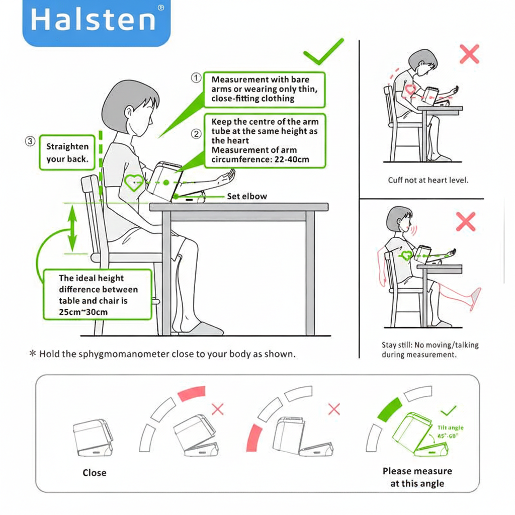 Smart Blood Pressure Monitor - Bluetooth & One-Touch Easy Reading – Halsten